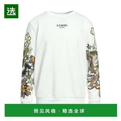 【美国直邮】iceberg 男士 帽衫运动夹克衫长袖抓绒卫衣