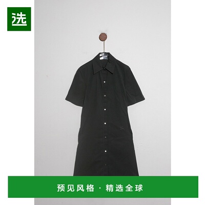 1h可退 香港直邮Burberry 巴宝莉 女士 Cotton Blend Shirt Dress