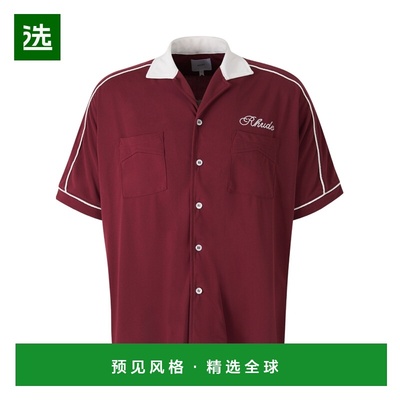香港直邮RHUDE 男士衬衫 RHPF24SR013070482 AW2024 红色 短袖衬