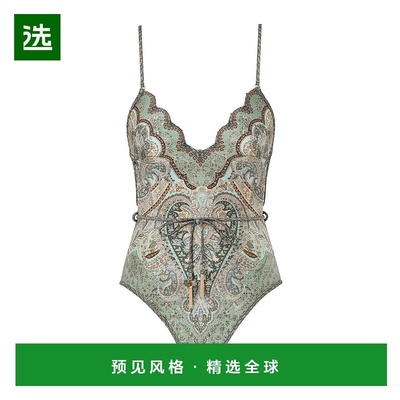 香港直邮Zimmermann Wanderlust 扇贝连体泳衣 5755WRS262