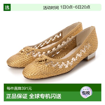 【日本直邮】Riz raffinee　女士　浅口女鞋金色正品品牌休闲百搭