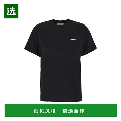 1h可退 香港直邮Coperni 女士 黑色棉质T恤 COPJS03504BLACK