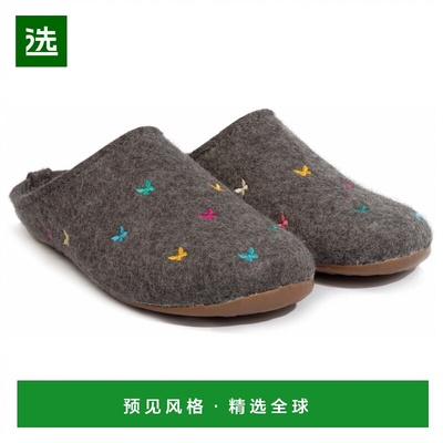 香港直邮HAFLINGER 女士拖鞋 1260067ANTHRACITE