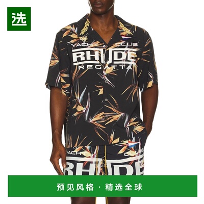 1h可退 香港直邮Rhude 男士 Regatta Club 夏威夷衬衫 RHPS26SR03