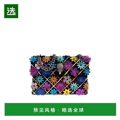 香港直邮KURT GEIGER 女士斜挎包 MINIKENSINGTONFLOWERS0BLKOTHE