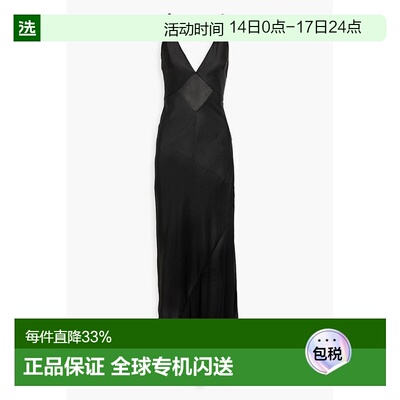 1h可退 香港直邮Rachel Gilbert 女士 Venus 雪纺拼接缎面绉纱礼