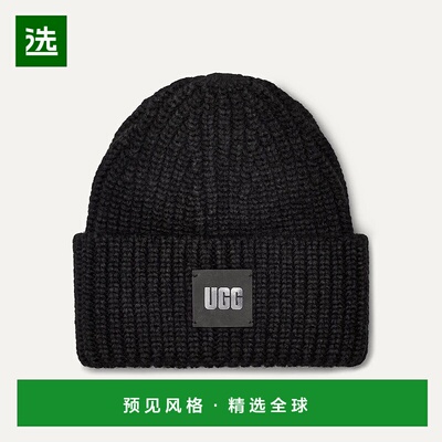 欧洲直邮UGG 女士黑色帽子