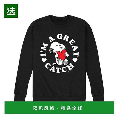 1h可退 【美国直邮】AIRWAVES 男士 Peanuts 我是个好捕手 抓绒卫