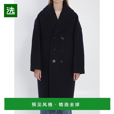 香港直邮Celine 思琳 女士 长款双排扣大衣 RM04C814E西装