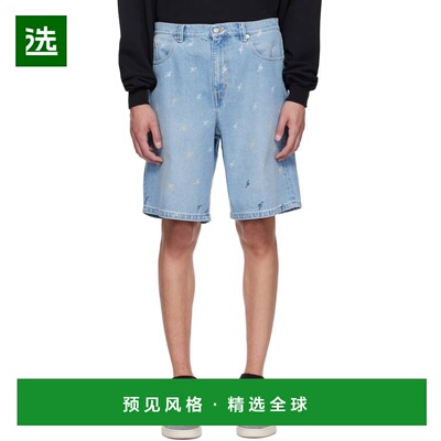 1h可退 香港直邮Axel Arigato 男士 蓝色 Miles 牛仔短裤 A215400