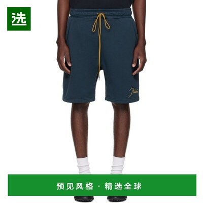 1h可退 香港直邮Rhude 男士 海军蓝 Classique 运动短裤 RHPF25SH