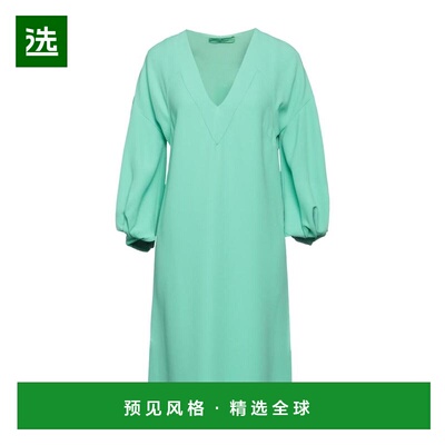【美国直邮】ERMANNO 女士 连衣裙 V领长袖  修身时尚 优雅自然女