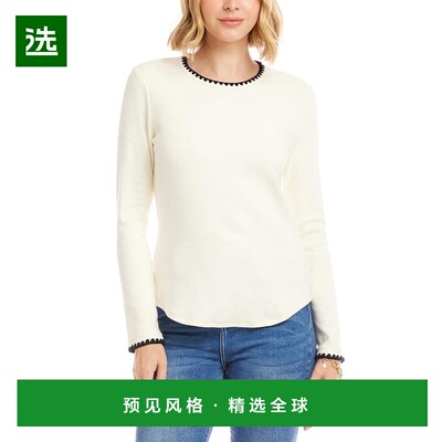1h可退 【美国直邮】karen kane 女士 上装T恤长袖针织衫