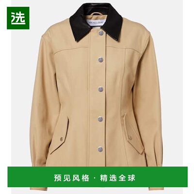 1h可退 香港直邮VERONICA BEARD 女士 Talla 皮革边棉质宽身束腰