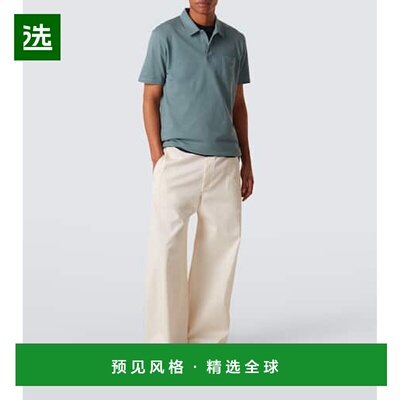 1h可退 香港直邮Sunspel 男士 Riviera 棉质网纱Polo衫 grey灰色