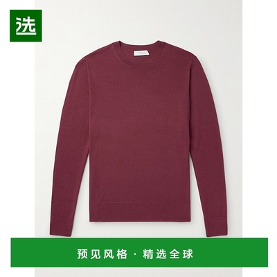 1h可退 香港直邮Gabriela Hearst 男士 Palco 修身美利奴羊毛毛衣