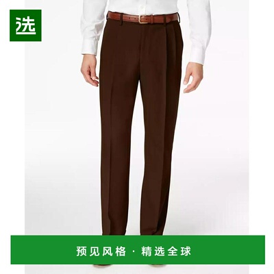 1h可退 【美国直邮】haggar 男士 正装裤裤子男装直筒裤