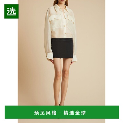 香港直邮Khaite 简约迷你半身裙 41164070短裙包臀裙