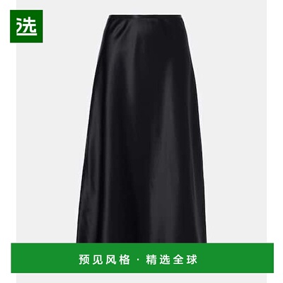 1h可退 香港直邮MaxMara 麦斯玛拉 女士 Carnet 真丝中长半身裙