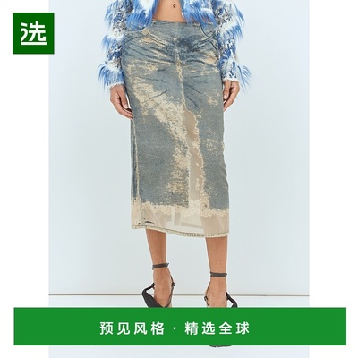 1h可退 香港直邮Diesel 迪赛 女士 De-Pra-Mini-Fsf 中长半身裙 A