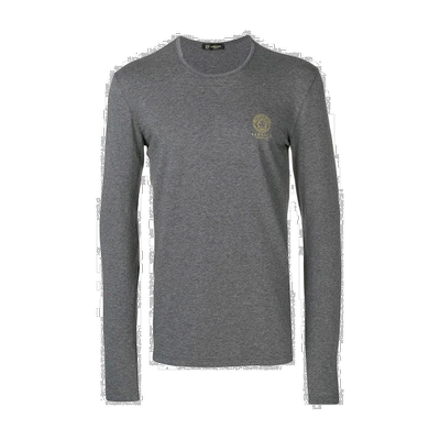 香港直邮Versace 浅灰色美杜莎头像印花T恤 AUU01007AC00059A804