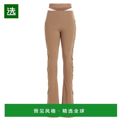 1h可退 香港直邮ANDREĀDAMO 女士 lacing 剪口长裤 ADFW22PA08770