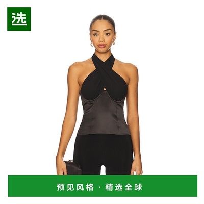 1h可退 香港直邮Majorelle 女士 Tia 上衣 MJS10045F25 black黑色