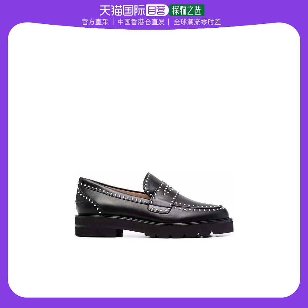 香港直邮STUART WEITZMAN黑色铆钉女士商务正装鞋_虎窝淘