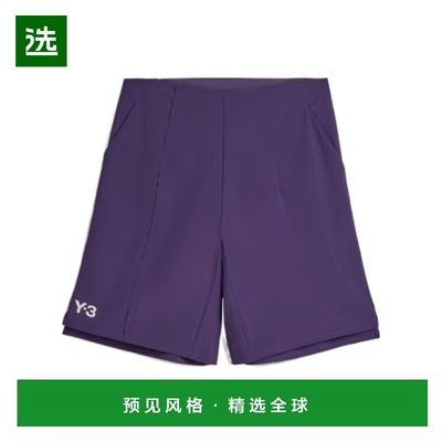 1h可退 香港直邮Y-3 男士短裤 JN2996 AW2025 紫色 Tennis Pro Er