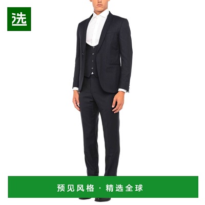 1h可退 香港直邮Corneliani 克莱利亚尼 男士 西服 blue蓝色 舒适
