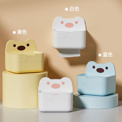 Plastic PP tissue box, home desktop creative cute wall moun