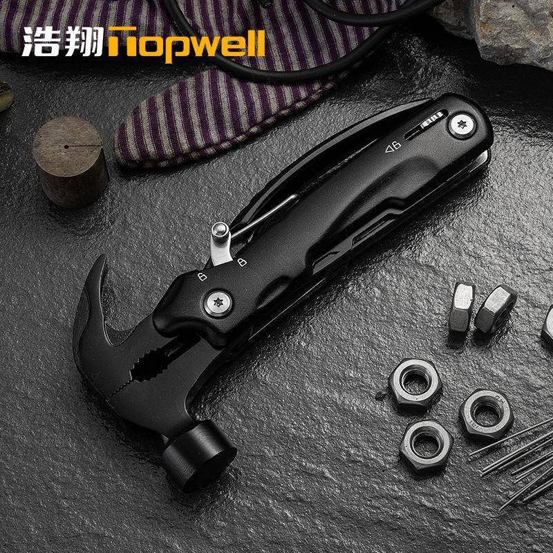 户外一体功能羊角锤便捷露营组合小工具TOPWELL/地钉锤不锈多功能