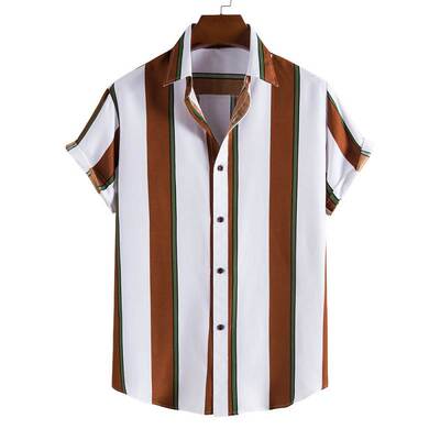 Hawaiian new Shirt Men for Shirts Button 2022 Beach wear
