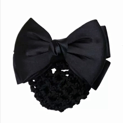 职业高级黑色蝴蝶结工作专用发网