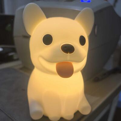 厂家349新款胶卡通伴B小夜灯儿童卧室氛围睡拍拍灯充电式硅US陪伴