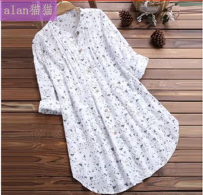 white long shirts women summer clothes shirt dress cotton女