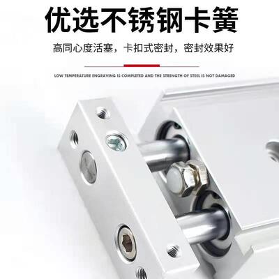 CXSWM CXSW6/10/15-20-30-40-50-60-75-100双出导杆挡板滑台气缸