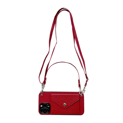 新款女小香风零钱包手机壳