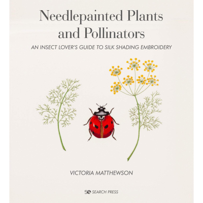 现货 Needlepainted Plants and Pollinators 植物昆虫刺绣工艺书