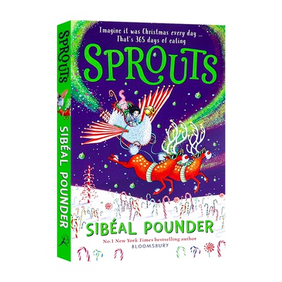 萌芽英文原版小说 Sprouts 闪亮圣诞 4024未来奇幻冒险小说 圣诞主题 青少年章节桥梁书小学生英语课外阅读读物 Tinsel 系列