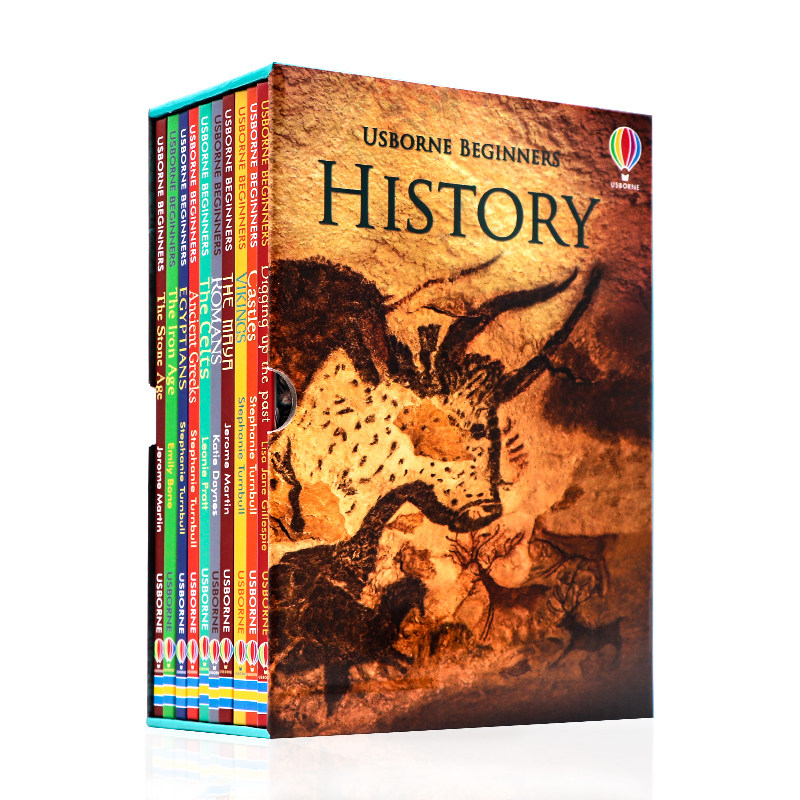 Usborne尤斯伯恩初学者系列 Usborne Beginners History初探历史科普10册盒装英文原版绘本儿童科普读物罗汉普顿大学 ...