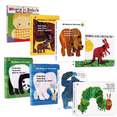 卡尔爷爷纸板书8册英文原版