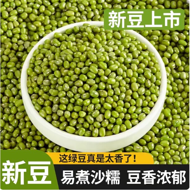 干货绿豆皮薄煮粥解暑家用东北新鲜绿豆五谷杂粮薄皮绿豆绿豆汤