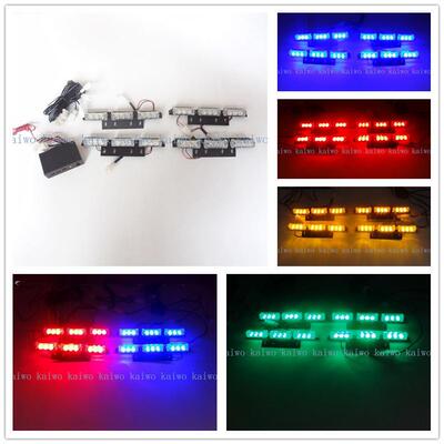 03023现货高亮汽车9X4LED高亮度中网一拖四爆闪灯中网爆闪