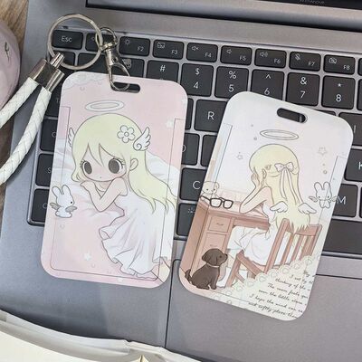 黄发少女卡套可爱学生校