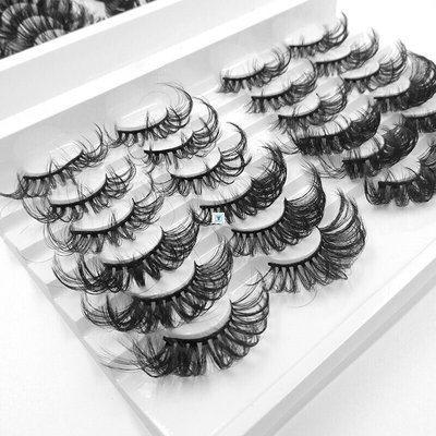 NEW 5/24Pair Fluffy Lashes 25mm 3d Mink Lashes Long Thick