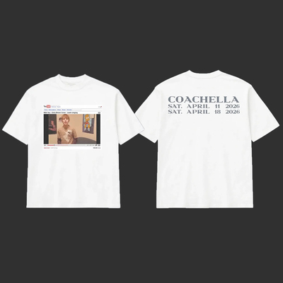 Justin Bieber Coachella 2026音乐节科切拉比伯会场限定短袖T恤