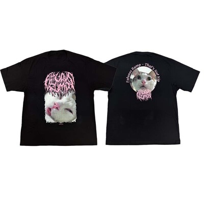 Death Wish Playboi Carti标语美潮印花短袖T恤FatuourPump纯棉