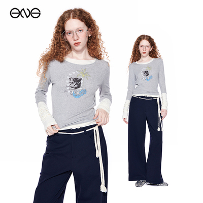 【热销补货】Effet de Soleil低腰直筒长裤卫裤女装百搭宽松休闲