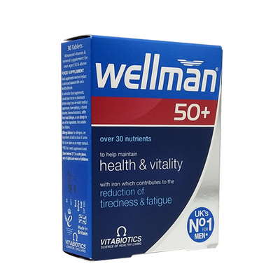 26年12月英国wellwoman中老年人男士多种复合维生素50岁以上